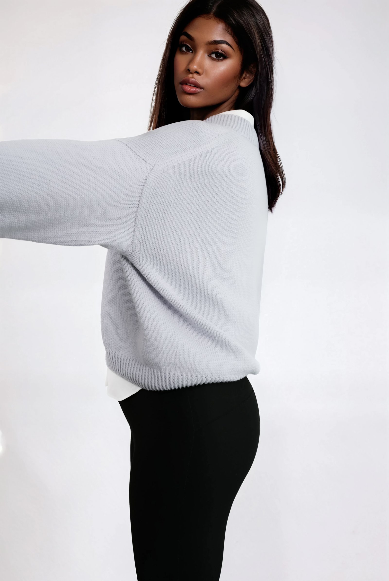 No 002 Crewneck Knitting Pattern - Grivette Design