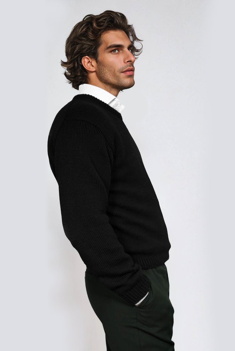 No 003 Crewneck Knitting Pattern - Grivette Design